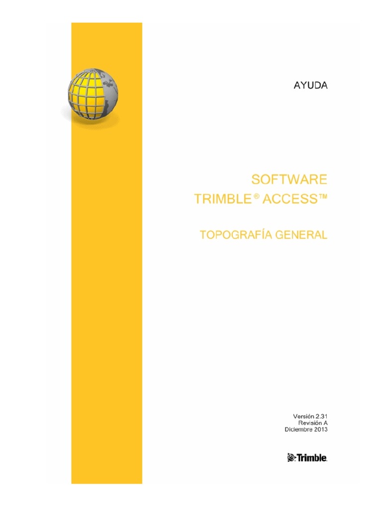 Trimble PDF | PDF | Topografía | Software