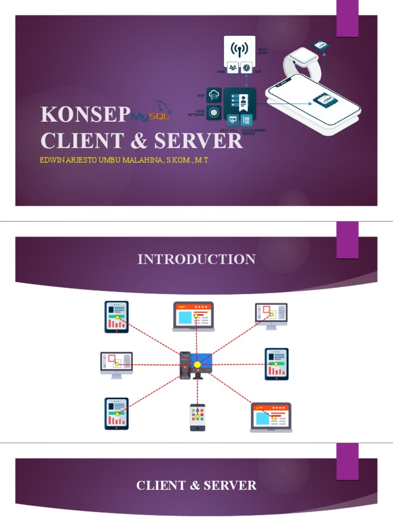 Pertemuan Minggu 06 - Konsep Client Server & Database Server | PDF