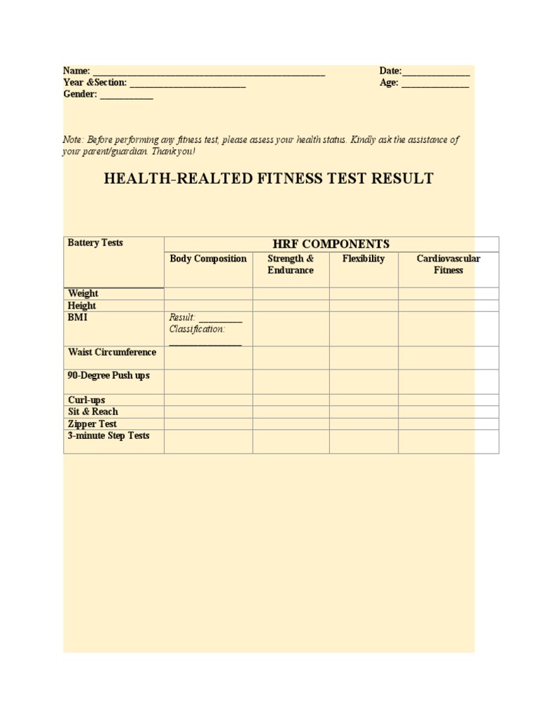 HRF Test Result | PDF