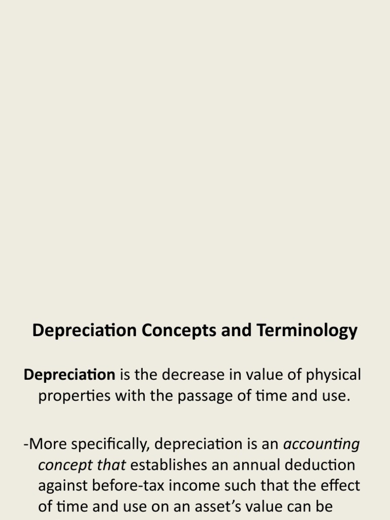 Depreciation Method | PDF | Depreciation | Cost Basis