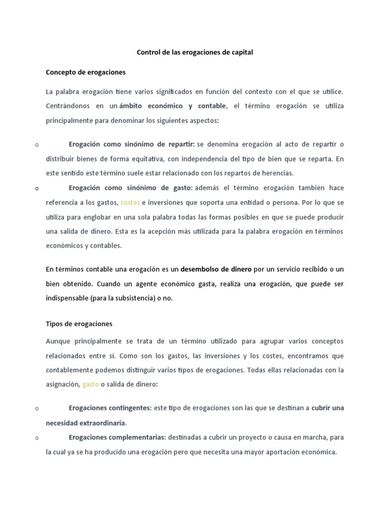 Control de Erogaciones en Contabilidad | PDF | Presupuesto | Business