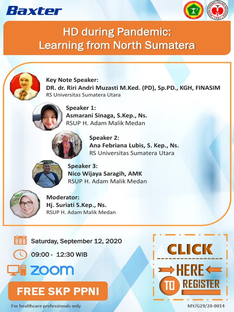 Baxter - HD Webinar 12 Sep - Flyer | PDF