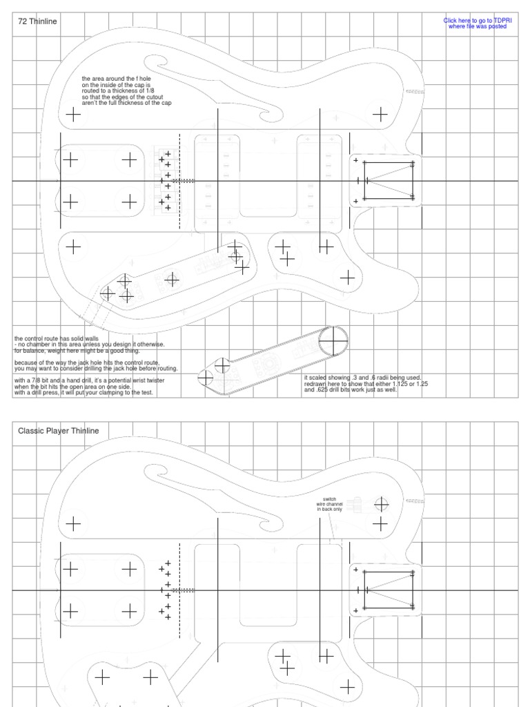 Telecaster Thinline Build Guide PDF | PDF