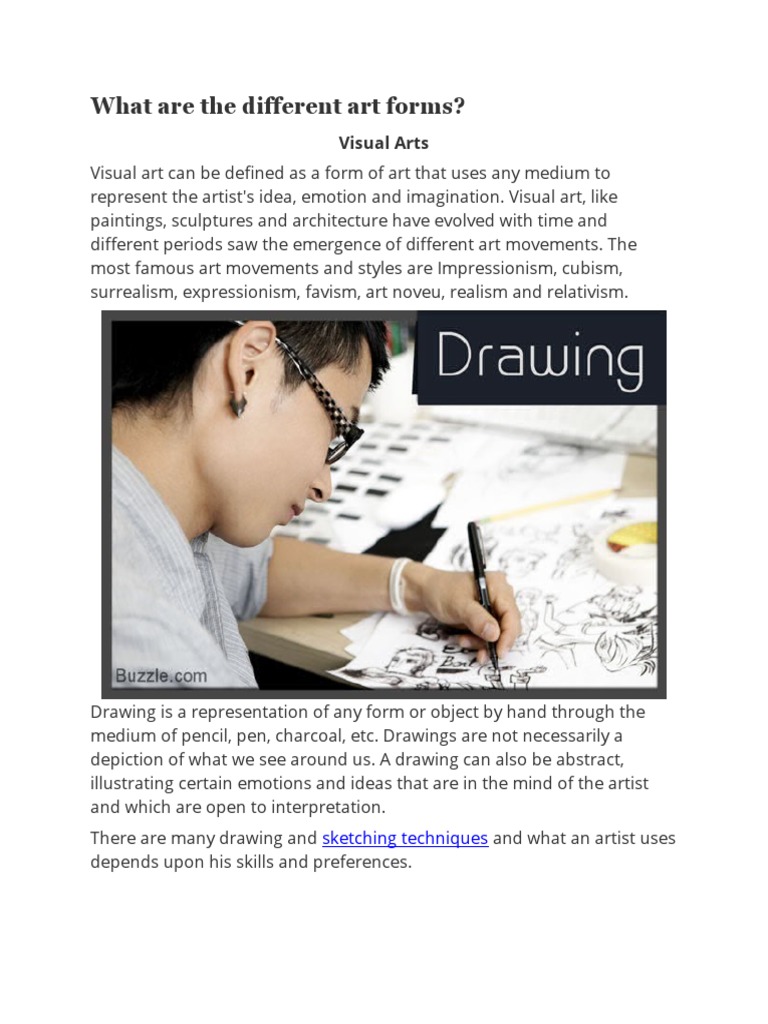 Overview of Art Forms and Types | PDF | Paintings | Dances