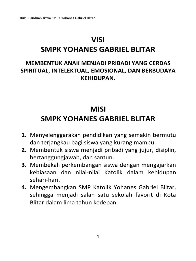 Buku Panduan Siswa Revisi | PDF