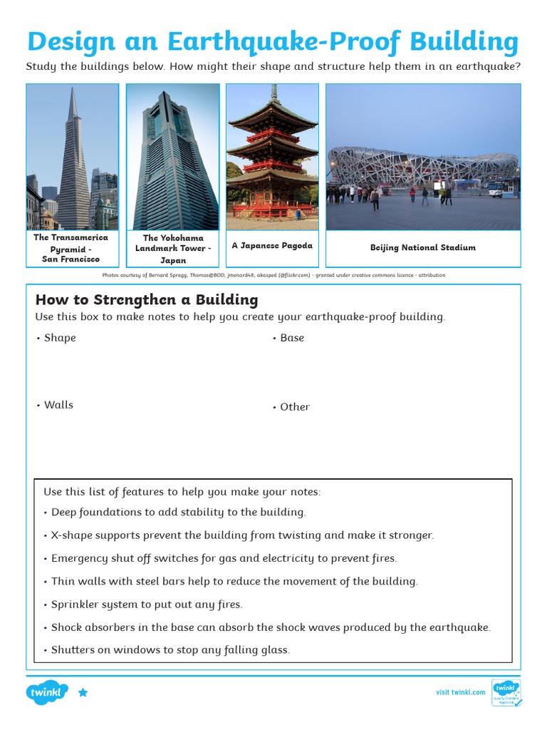 Designing Earthquake-Proof Buildings | PDF | Nature