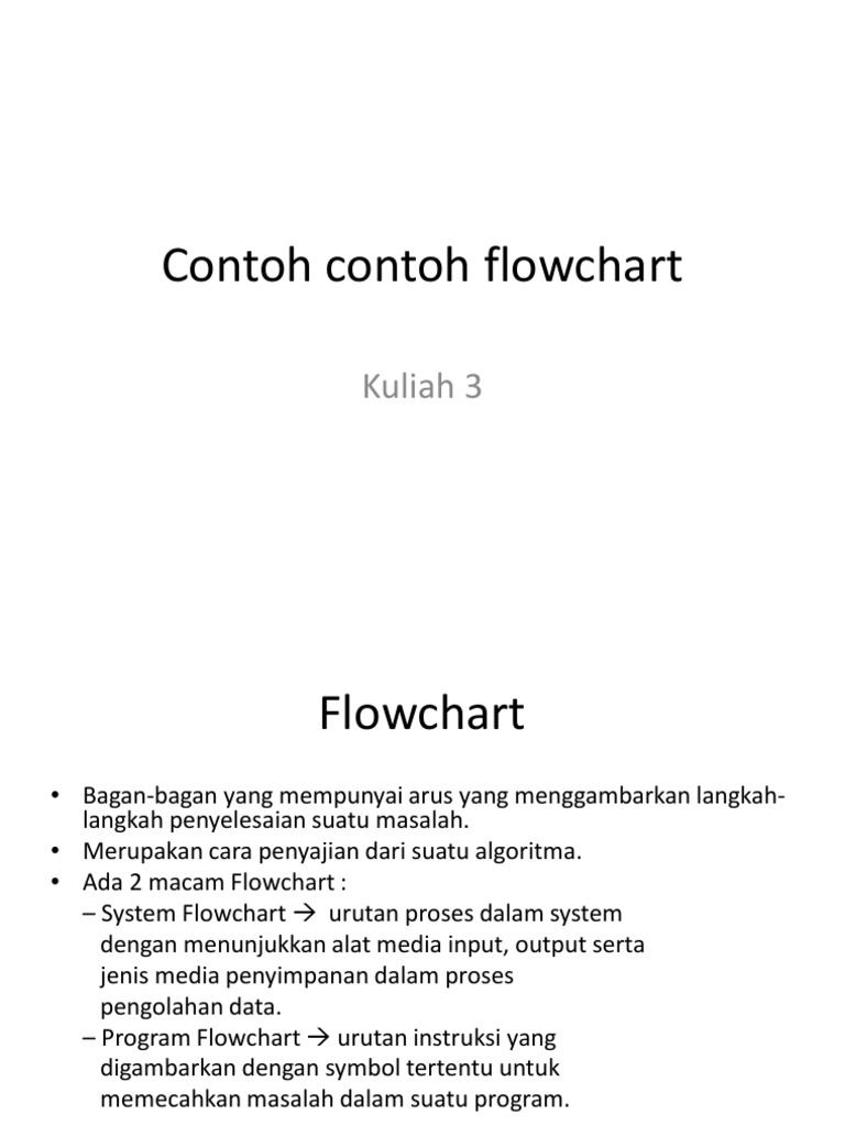 Contoh Contoh Flowchart | PDF