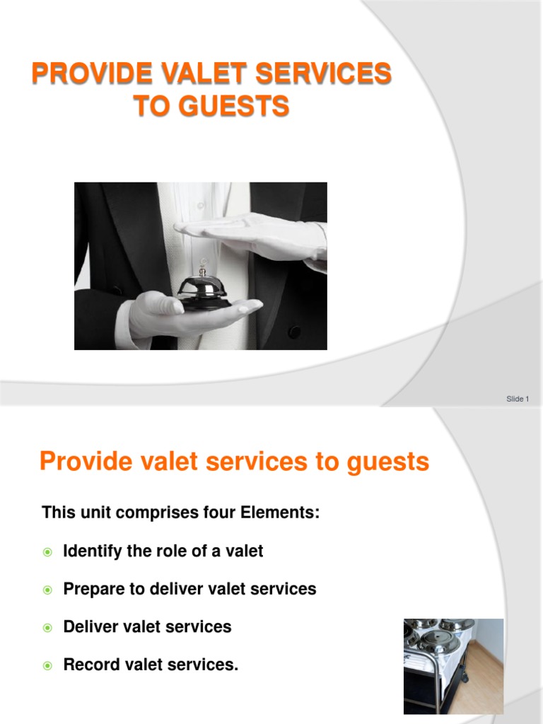 Provide Valet Guest Services | PDF | Clothing | Baggage