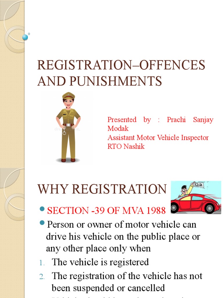 Motor Vehicle Registration Offences & Penalties | PDF | Crime ...