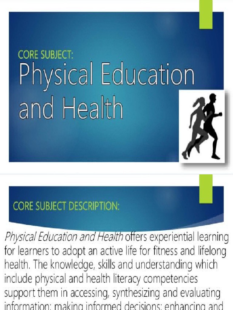 Physical Education and Health Grade 11 | PDF
