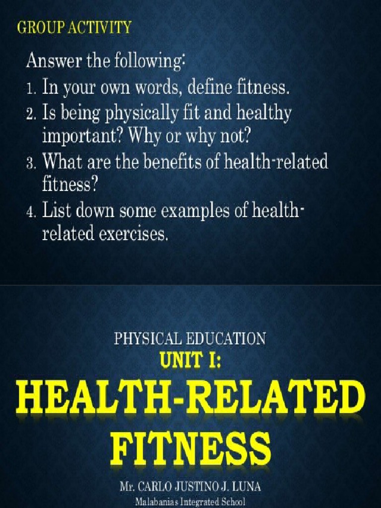 Unit 1 Physical Fitness - MAPEH 8 (Physical Education) | PDF