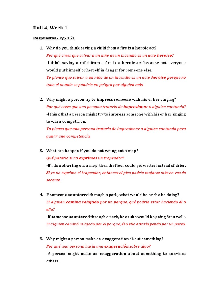 Wonder Practice Book Grade 5 | PDF | Deportes