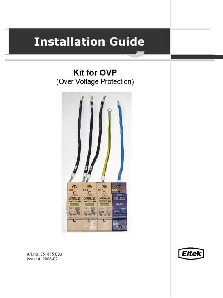 Inst Guide OVP Kit 351415 033 | Download Free PDF | Power (Physics ...