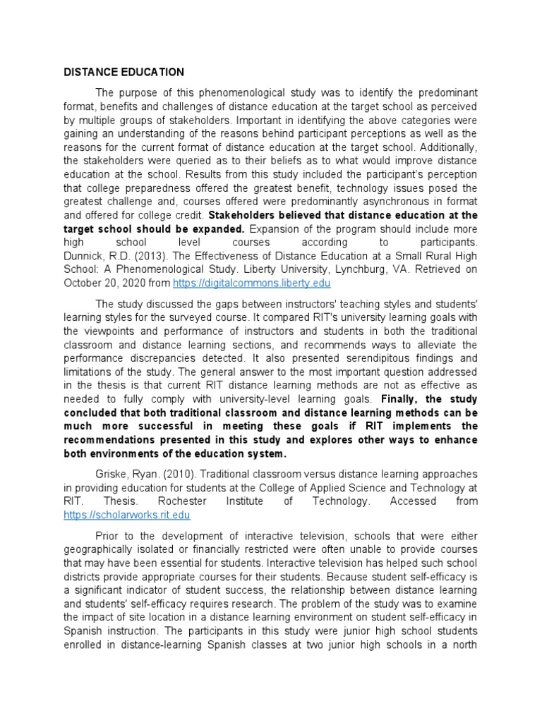 RRS | PDF | Distance Education | Self Efficacy