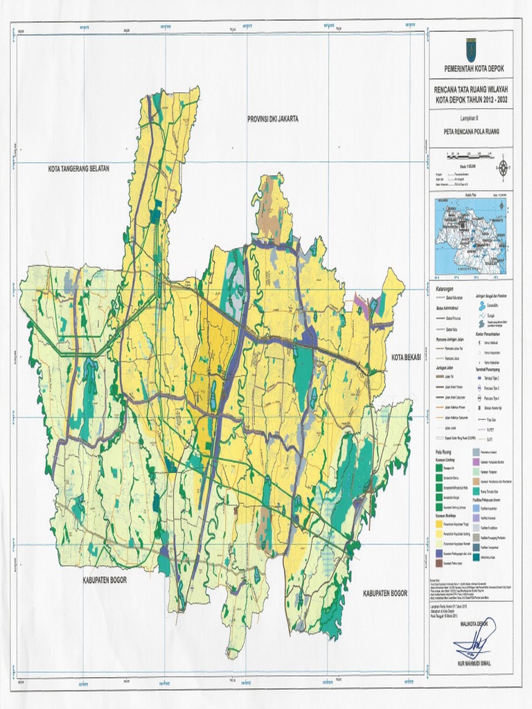 RTRW Kota Depok - Rencana Pola Ruang | PDF