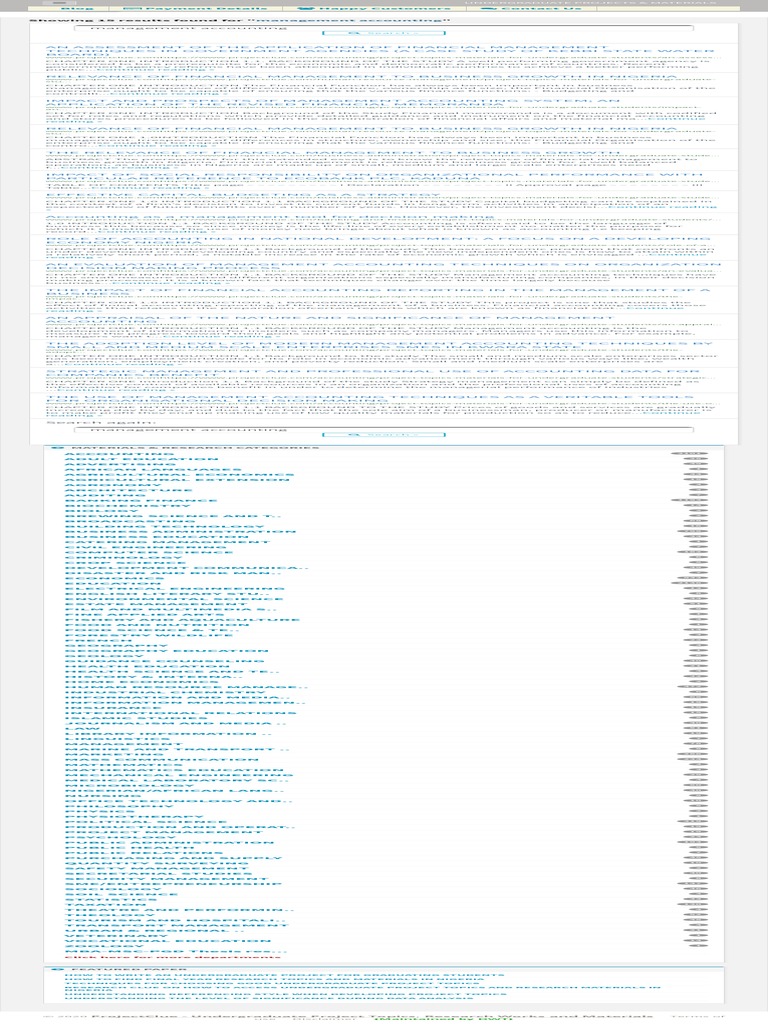 Undergraduate Project Topics, Research Works and Materials | PDF ...