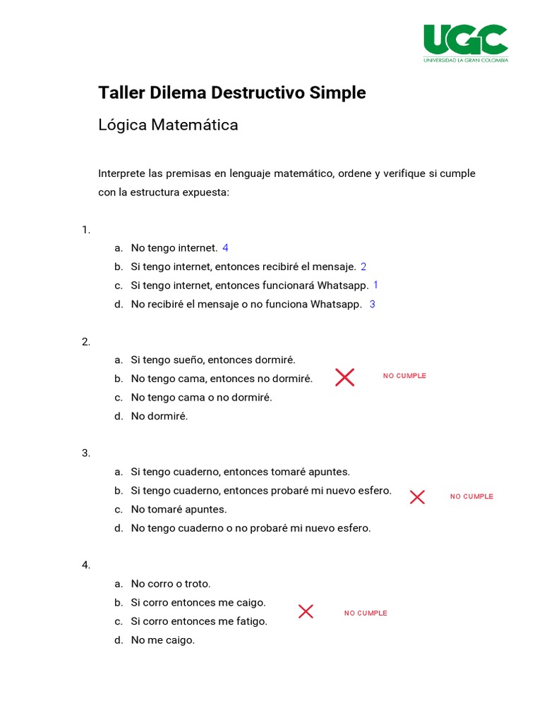 9 Taller Dilema Destructivo Simple | PDF