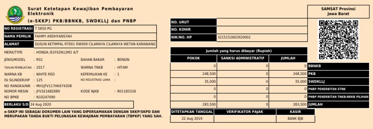 STNK Perpanjang | PDF