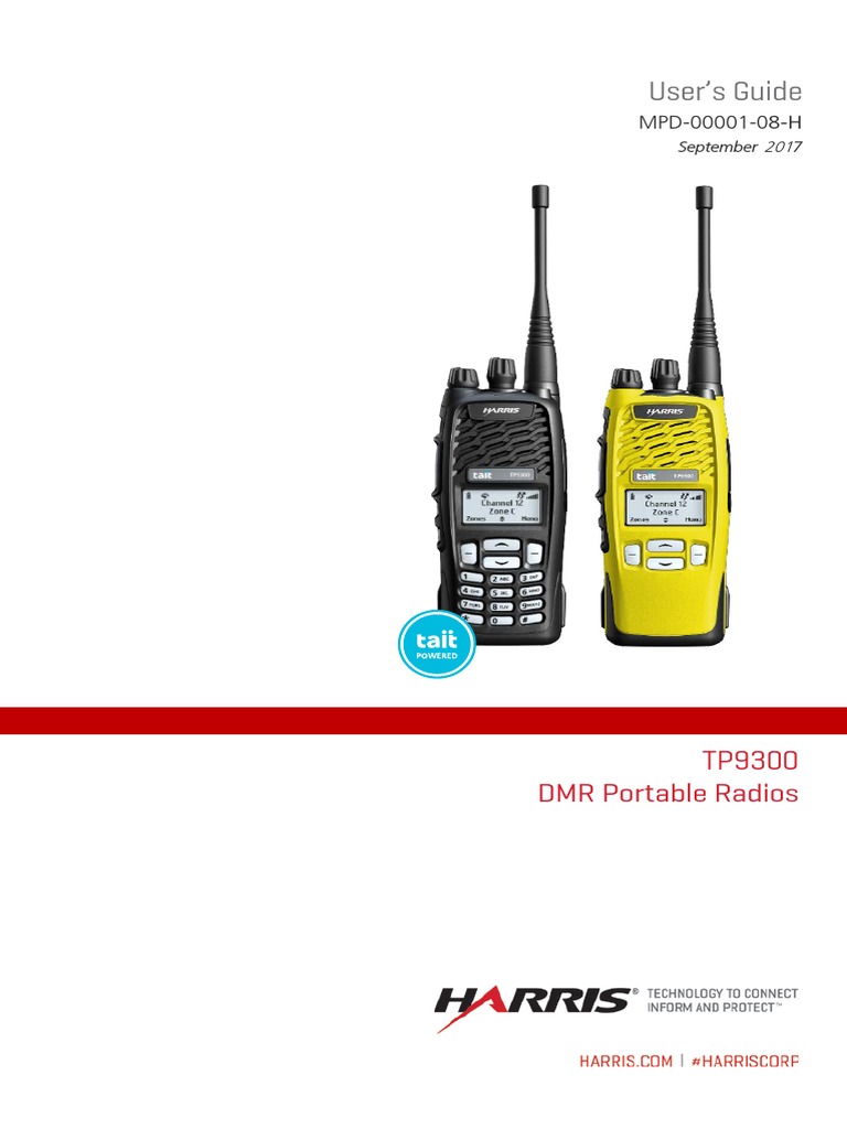 tp9300 DMR Portable Radio Users Guide | PDF | Radio | Battery Charger