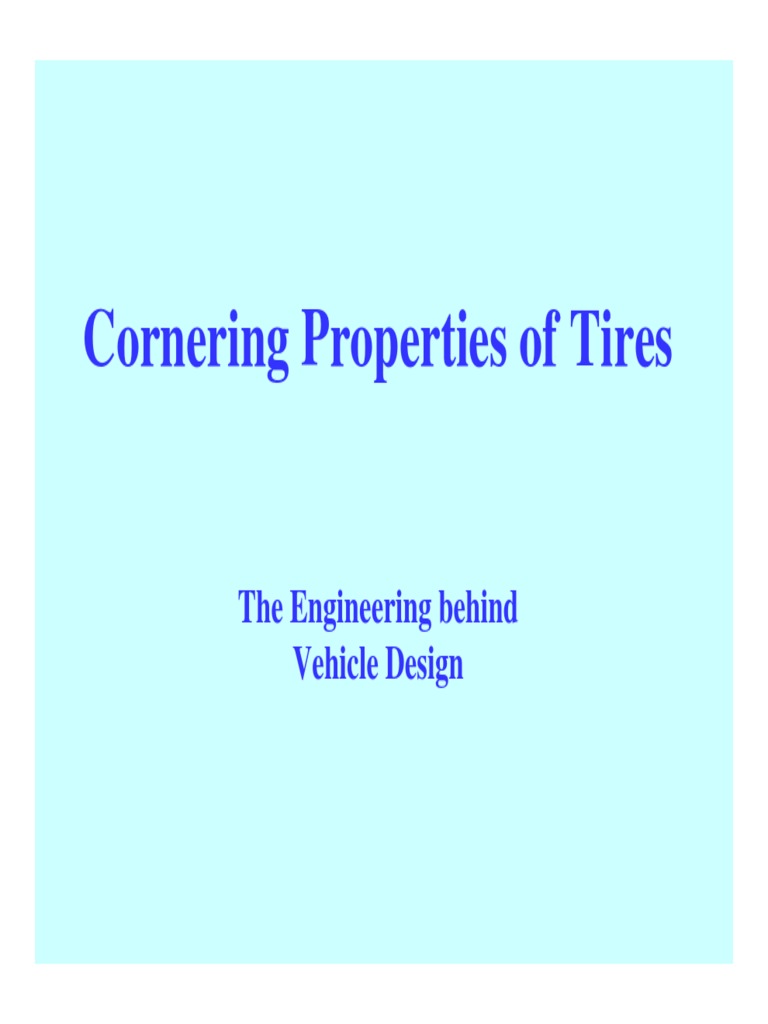 1 2 Cornering Tires | PDF | Tire | Truck