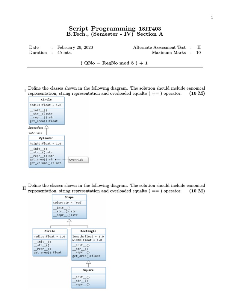 Script Programming: 18IT403 B.Tech., (Semester - IV) Section A | PDF ...