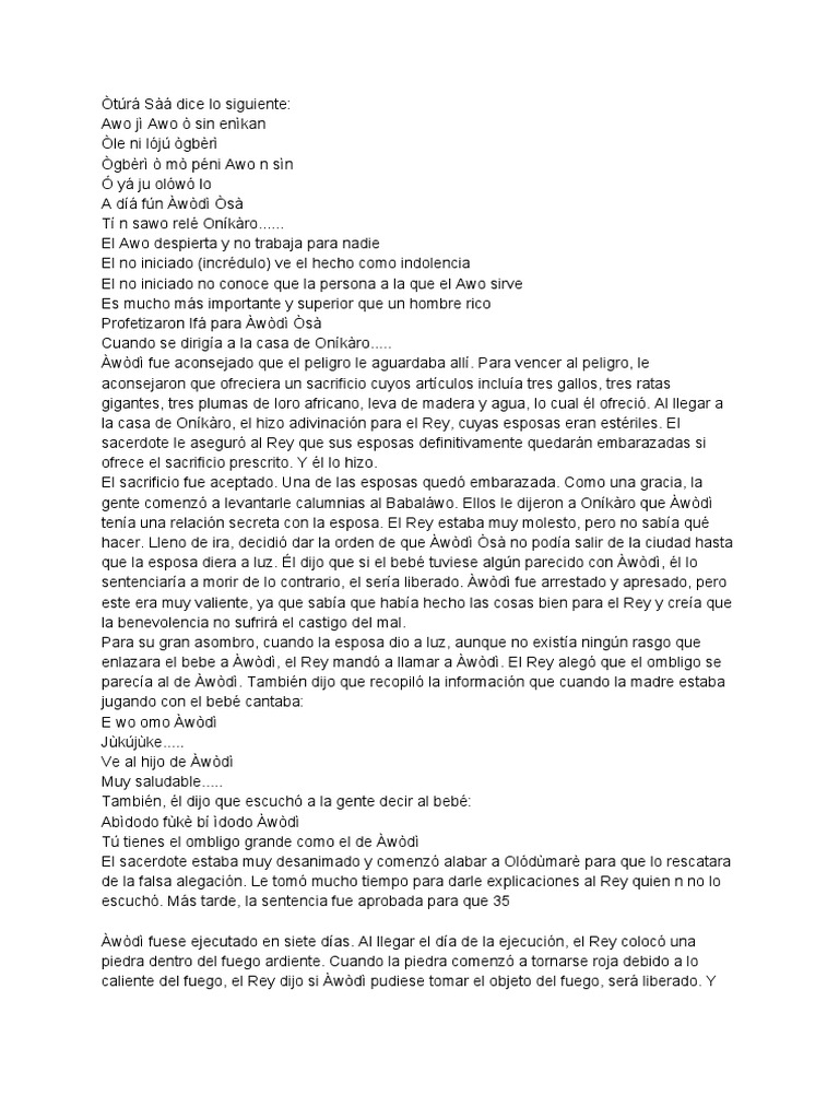 Otura Sa | PDF | Oración