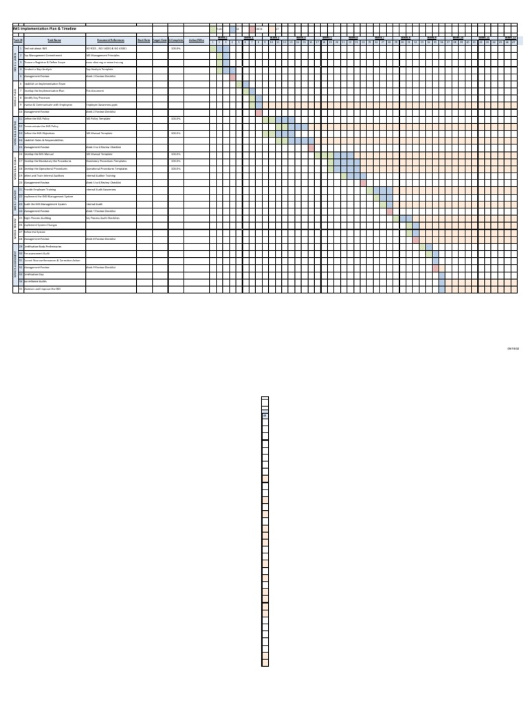 IMS Implementation Plan & Timeline | PDF | Internal Audit | Audit