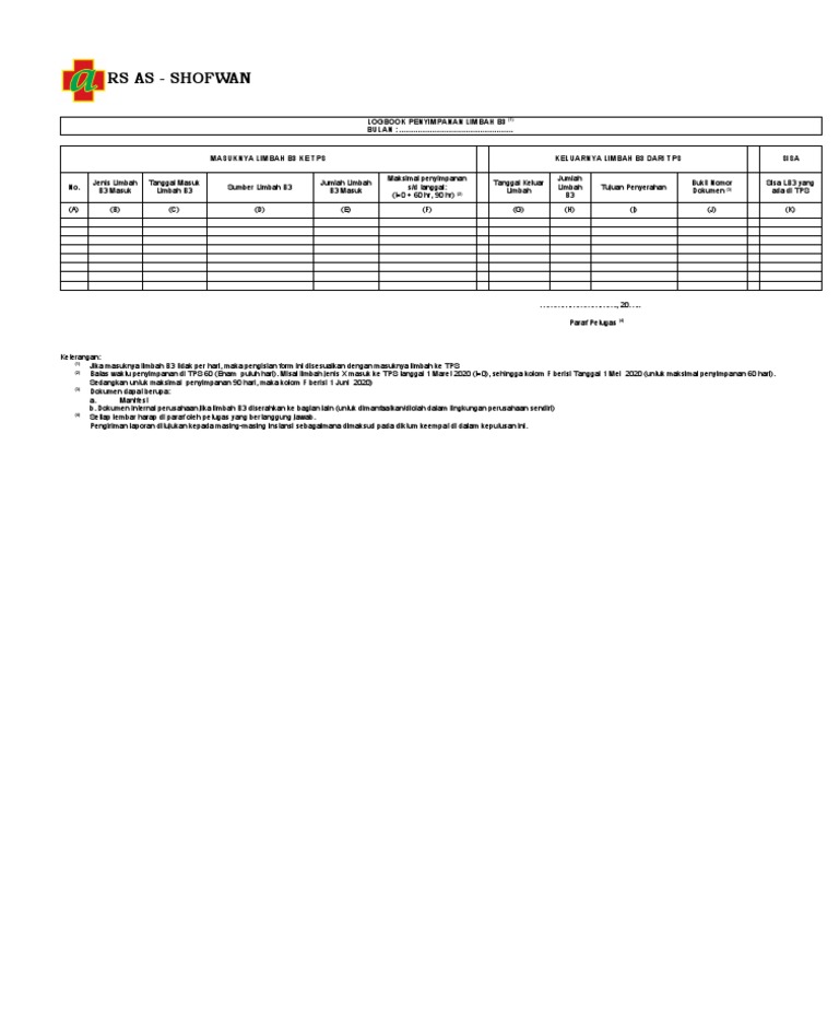 Logbook Limbah B3 | PDF