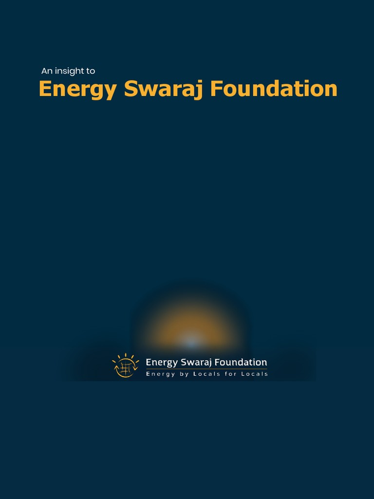 Energy Swaraj Foundation Overview | PDF | Off The Grid | Sustainability