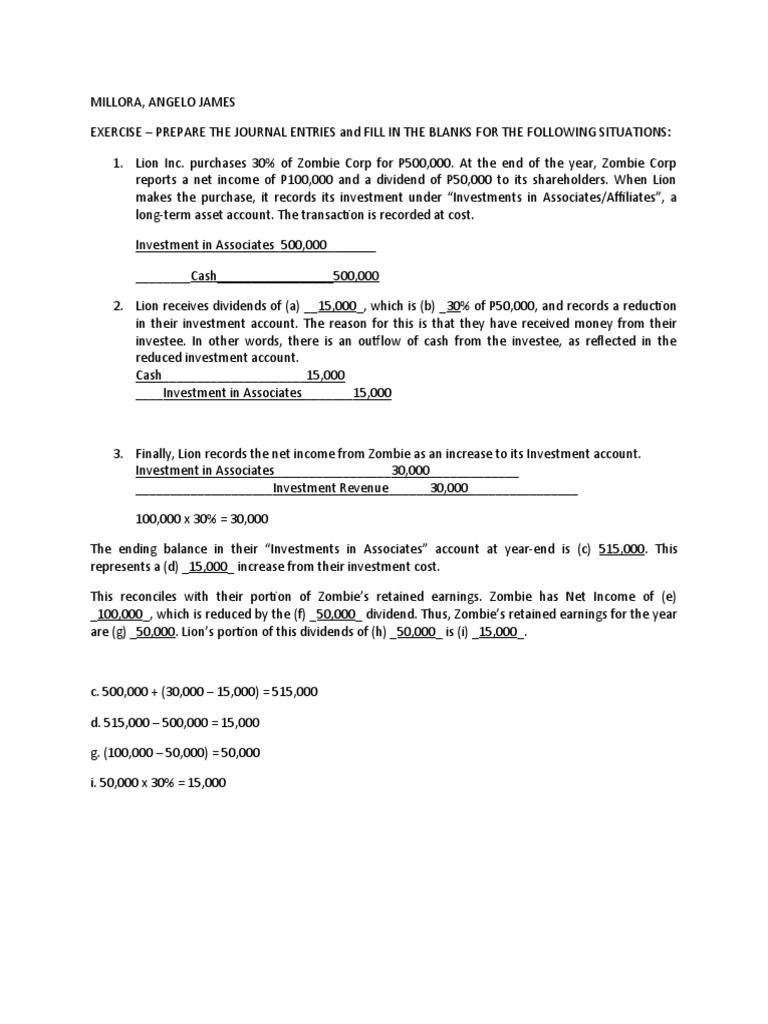 Ias 28 Asynch Activity 9-30-20 | PDF