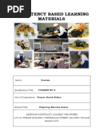 Mise en Place List Template Guide | PDF | Cooking | Cuisine