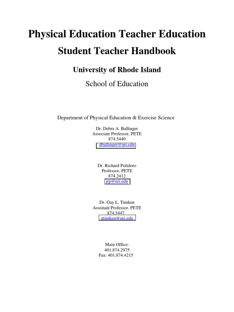 Student Teacher Handbook | PDF | Teachers | Educational Assessment