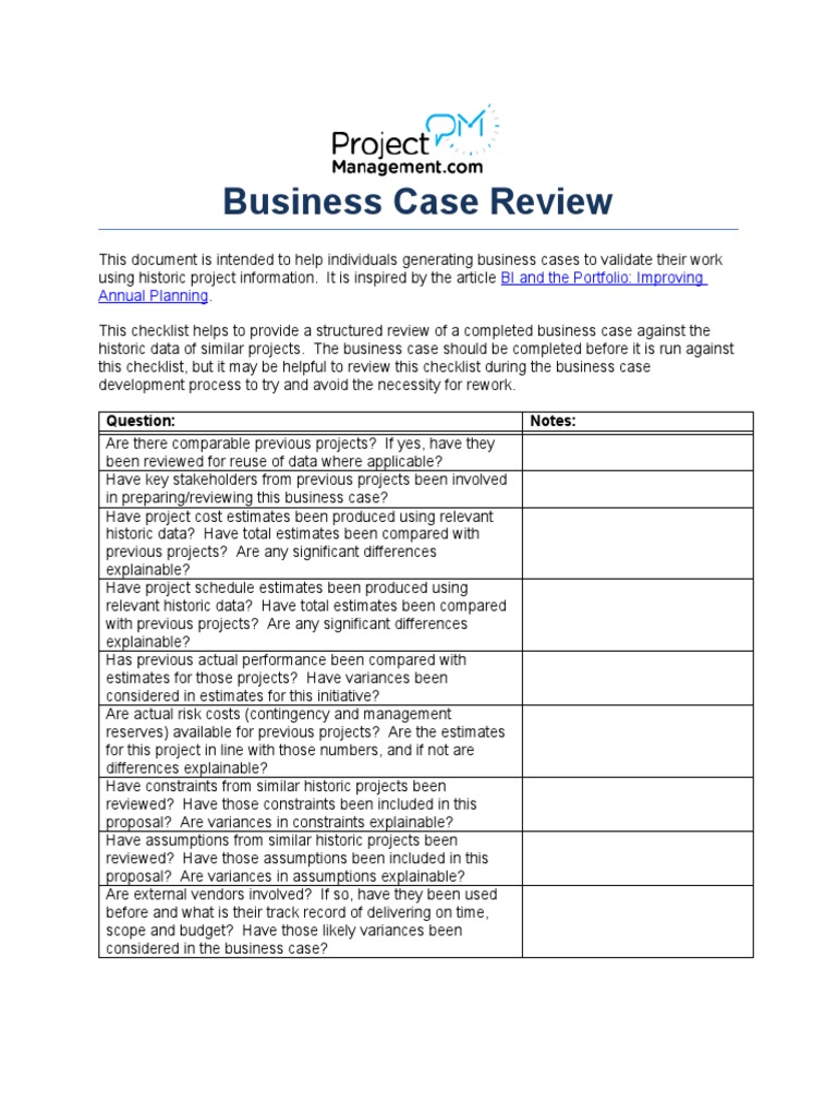 Business Case Review: BI and The Portfolio: Improving Annual Planning ...