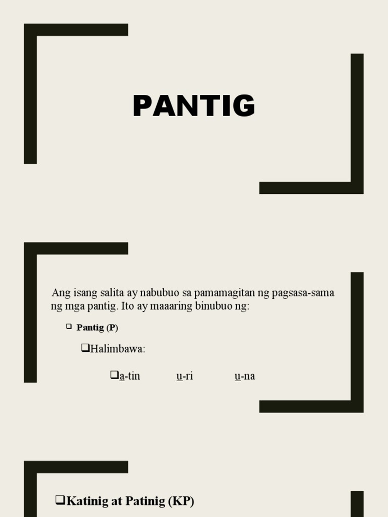 Presentation Grade 1 Pantig | PDF