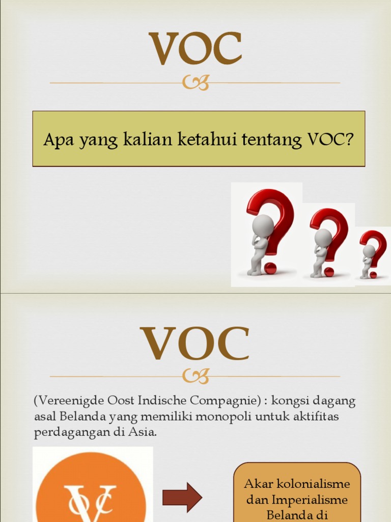 Apa Yang Kalian Ketahui Tentang VOC? | PDF