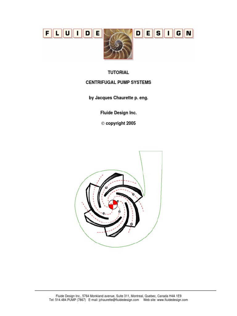 Chaurette J. - Centrifugal Pump Systems Tutorial (2005) | PDF | Pump | Pressure