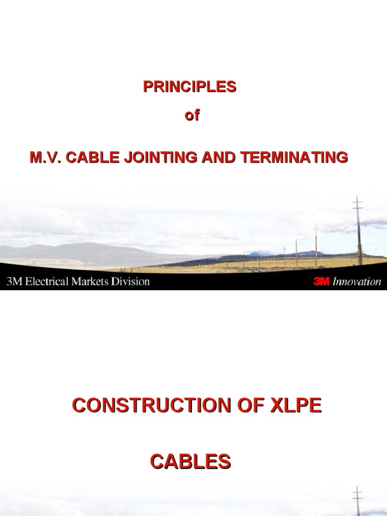 MV Cable Jointing Termination | PDF | Insulator (Electricity ...