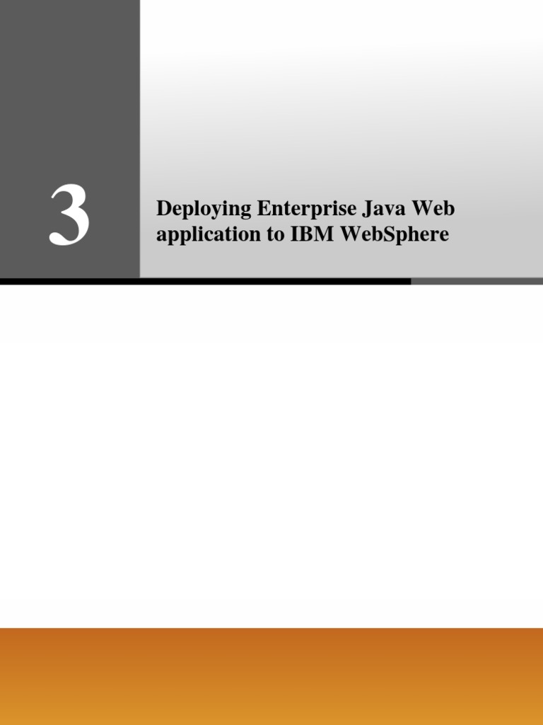Deploying Enterprise Java Web Application To Ibm Websphere | PDF | Java ...