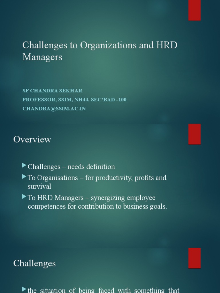 Challenges of HRD Managers | PDF | Employment | Personal Computers