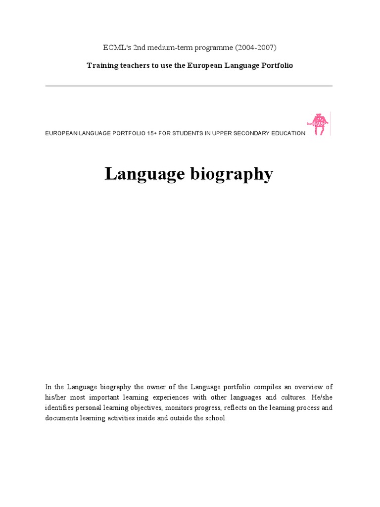 08 Language Biography | PDF | Schools | Multilingualism