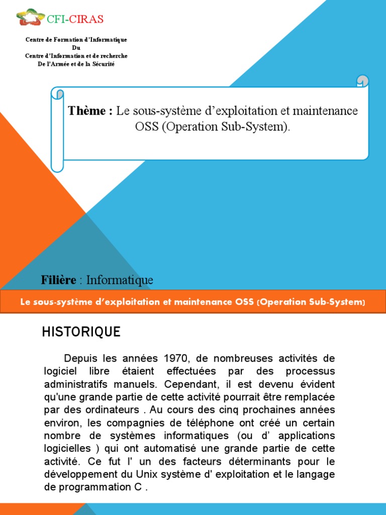 Évolution des systèmes OSS en télécoms | PDF | Modèle OSI | Informatique