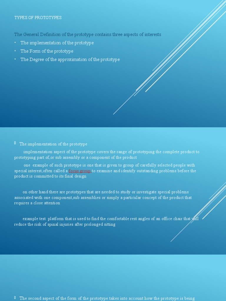 Unit-1 TYPES OF PROTOTYPES | PDF | Prototype | 3 D Printing