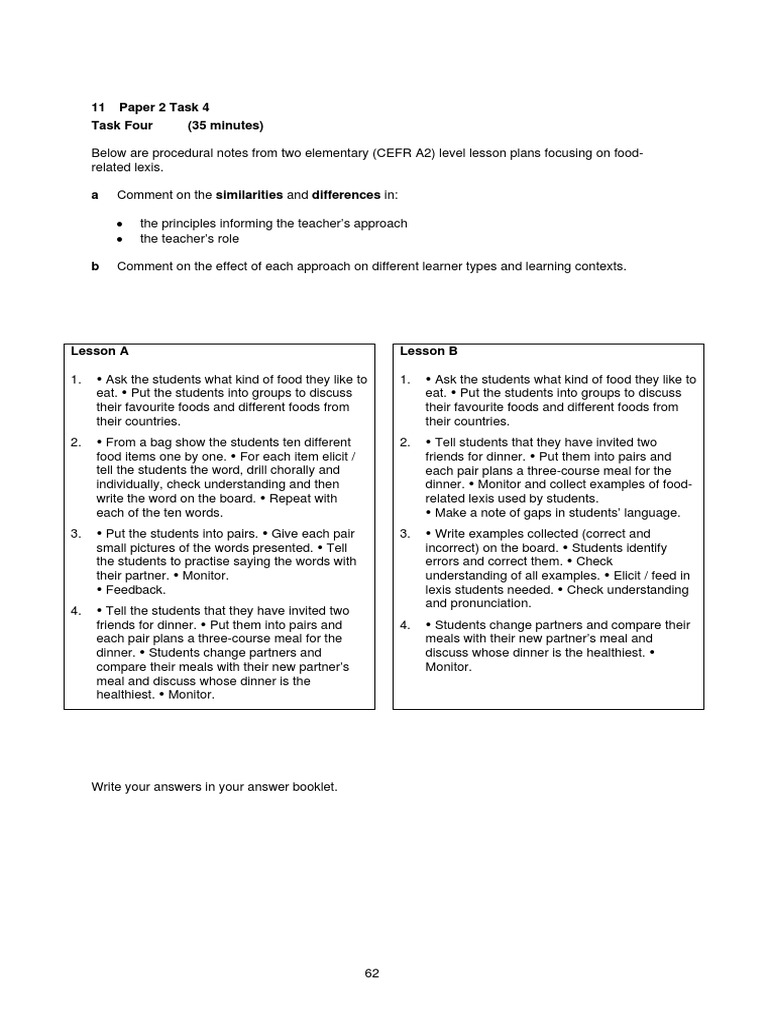 Delta Module 1 Exam Report Dec 2008 | PDF | Second Language | Learning
