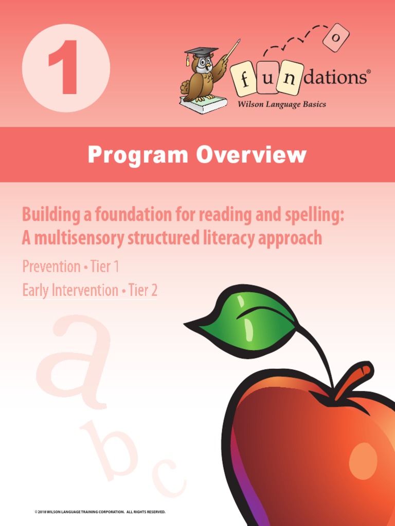 Fundations Program Overview Level 1 PDF | PDF | Phonics | Consonant