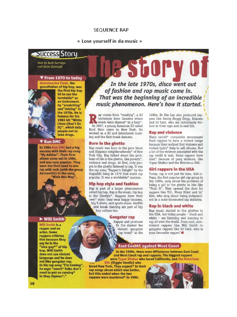 SEQUENCE RAP 2 1ers Articles | PDF
