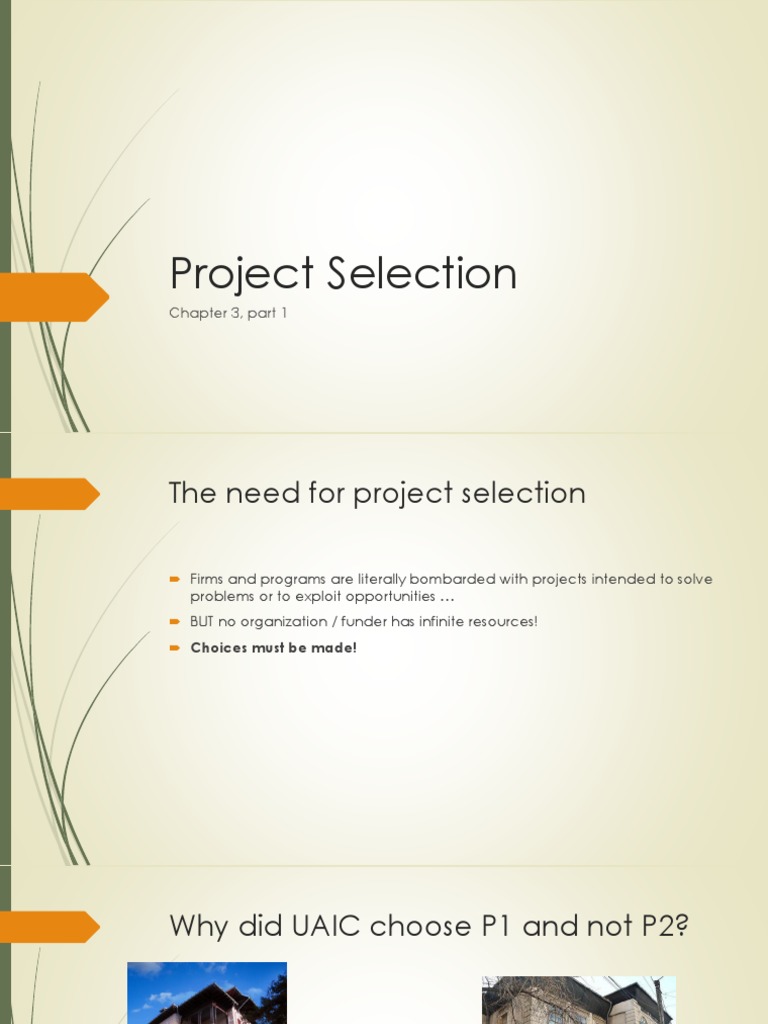 Project Selection: Chapter 3, Part 1 | PDF | Internal Rate Of Return ...