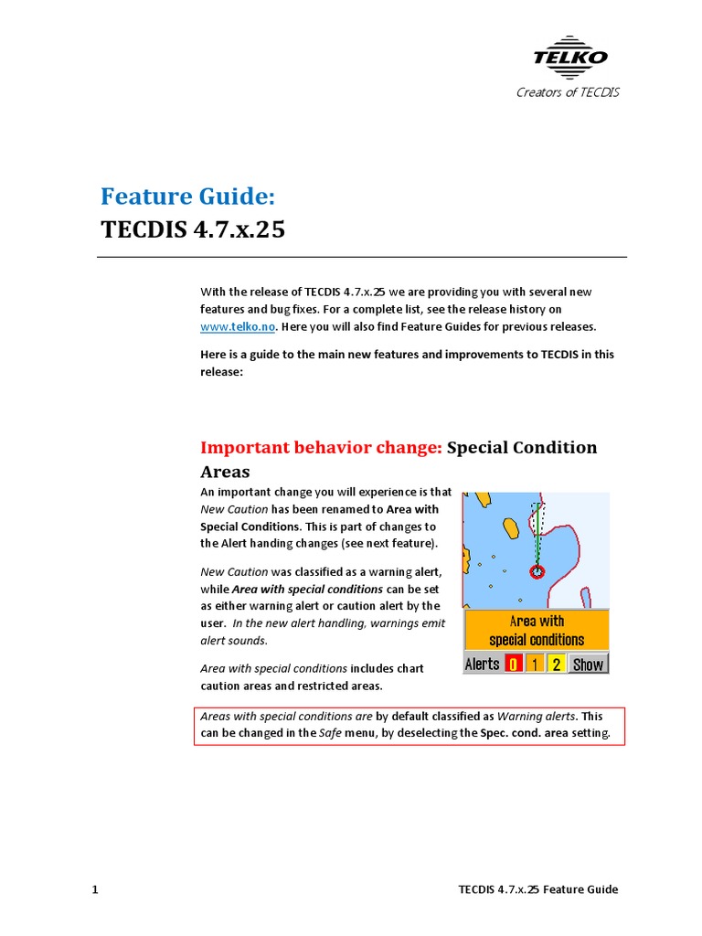 TECDIS Feature Guide 25 | Download Free PDF | Computing | Computing And ...