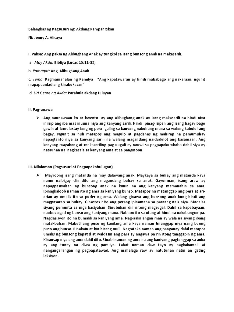 Alicaya, Jenny Midterm Exam-Diskurso | PDF