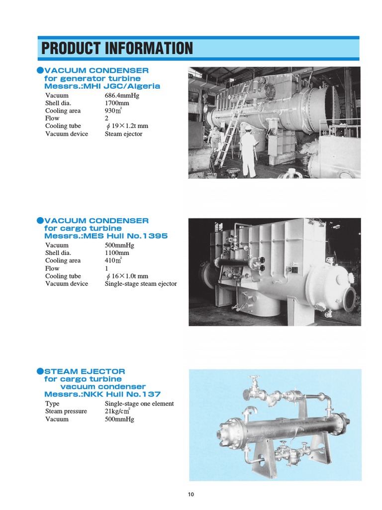 Vacuum Condensers for Turbines | PDF