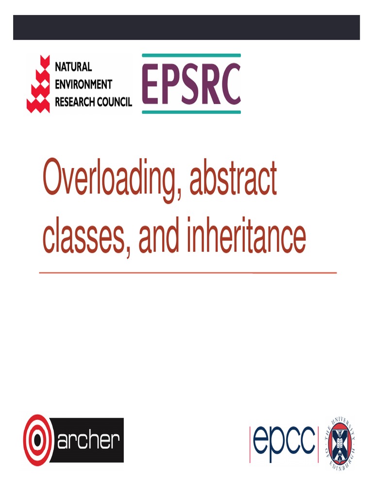 Overloading Abstract Classes And Inheritance Pdf Class Computer